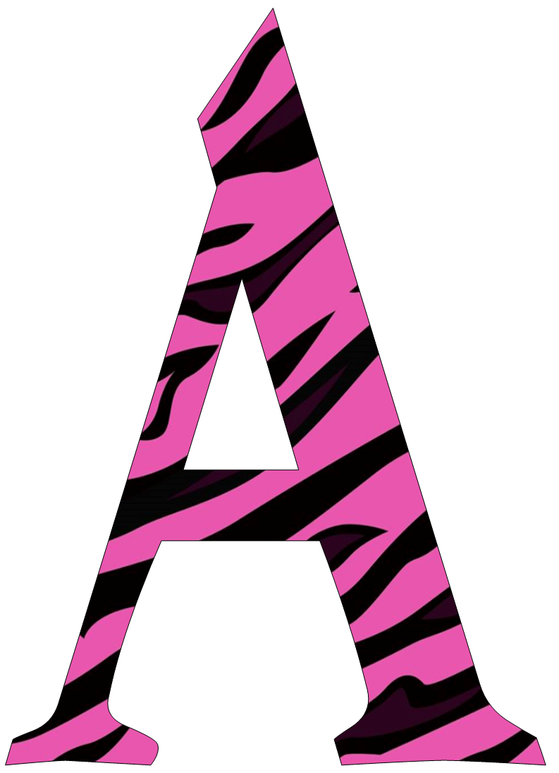 Alfabeto Cebra Rosa. - Oh my Alfabetos!