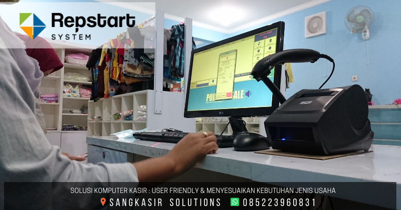 JUAL KOMPUTER KASIR DI YOGYAKARTA - PAKET KASIR TOKO BAJU
