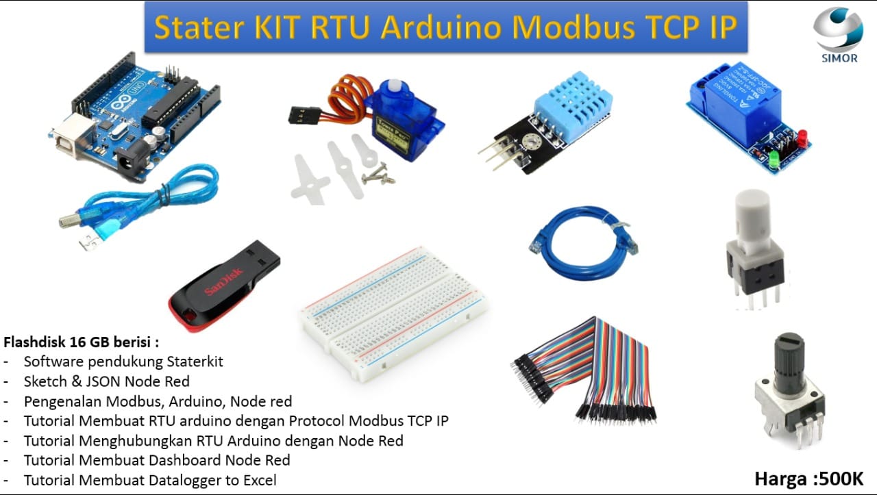 SIMOR Technology: STATER KIT BELAJAR SCADA NODE RED DENGAN RTU ARDUINO