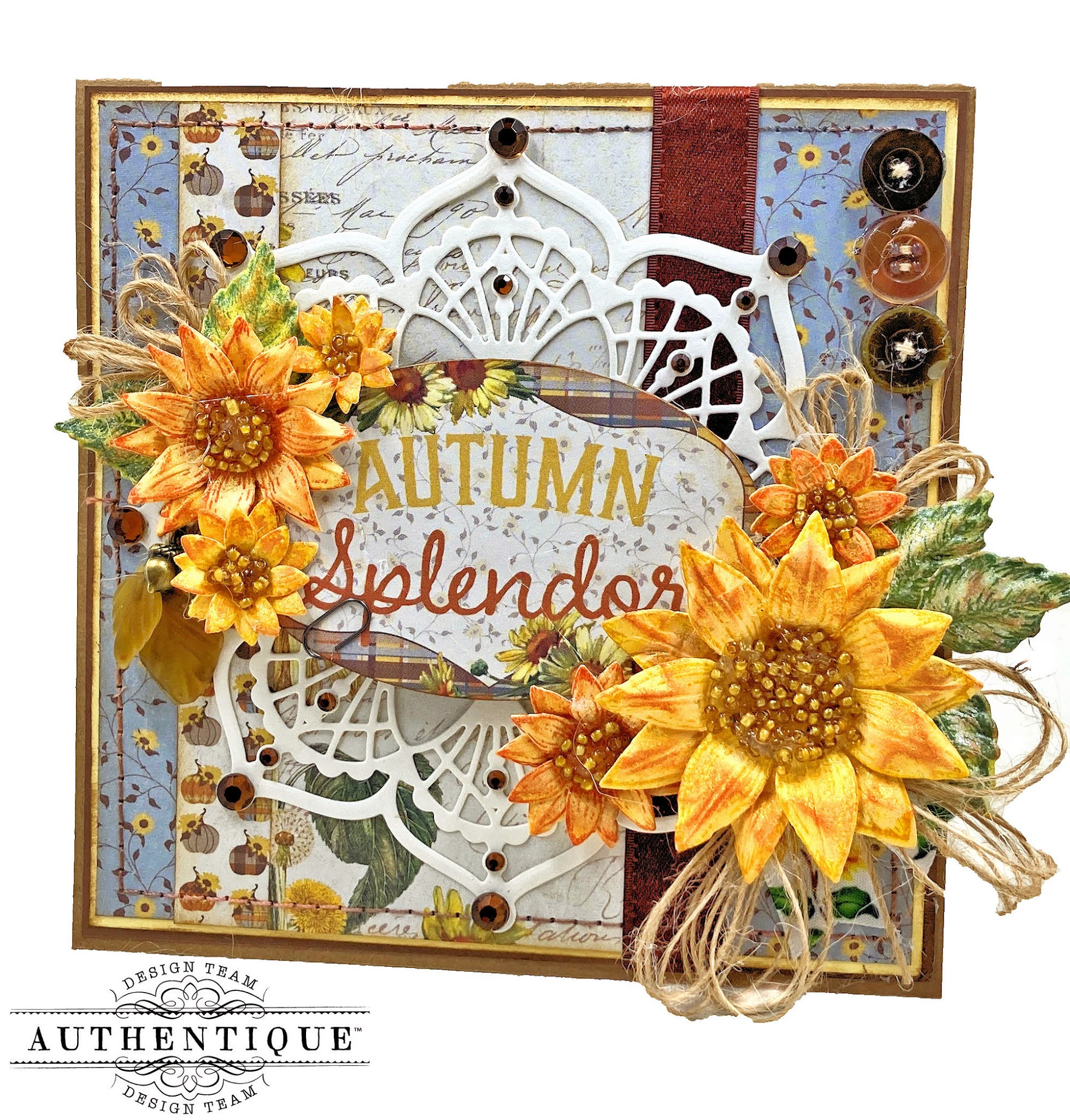 Really Reasonable Ribbon Blog: The Splendor of Fall Card Recipe