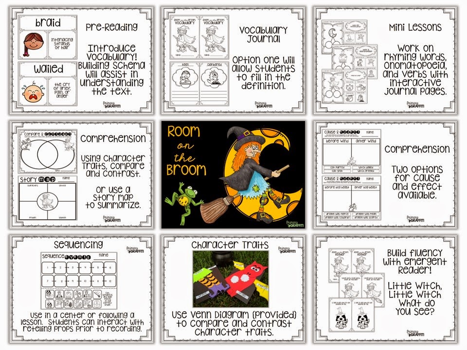Primary Graffiti: Room on the Broom {Book Companion}