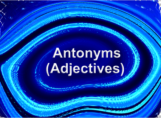 Learning Antonyms (Adjectives) - Spot Black