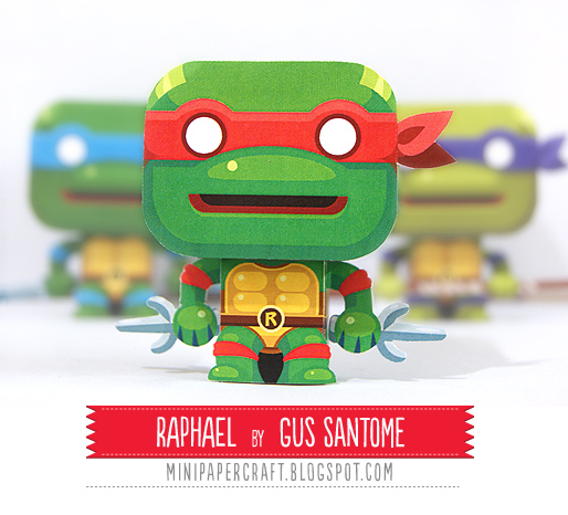 Mini TMNT Raphael Papercraft | Papercraft Paradise | PaperCrafts ...