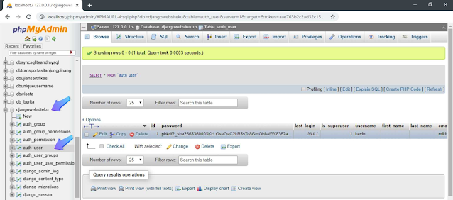 Integrasi Django dengan MySQL - Contoh Aplikasi
