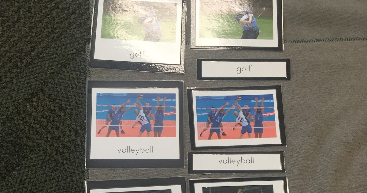 Montessori Design: 3 part cards of the summer olympic events