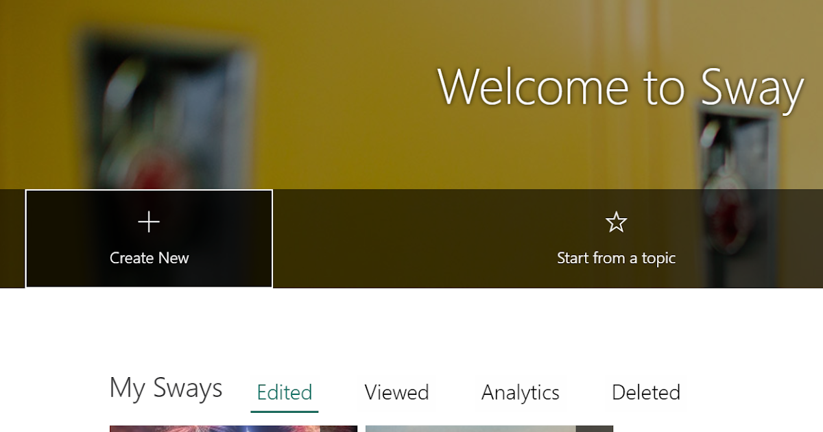 Blended Learning @ (Tech+Education) : How to embed sway into profile ...