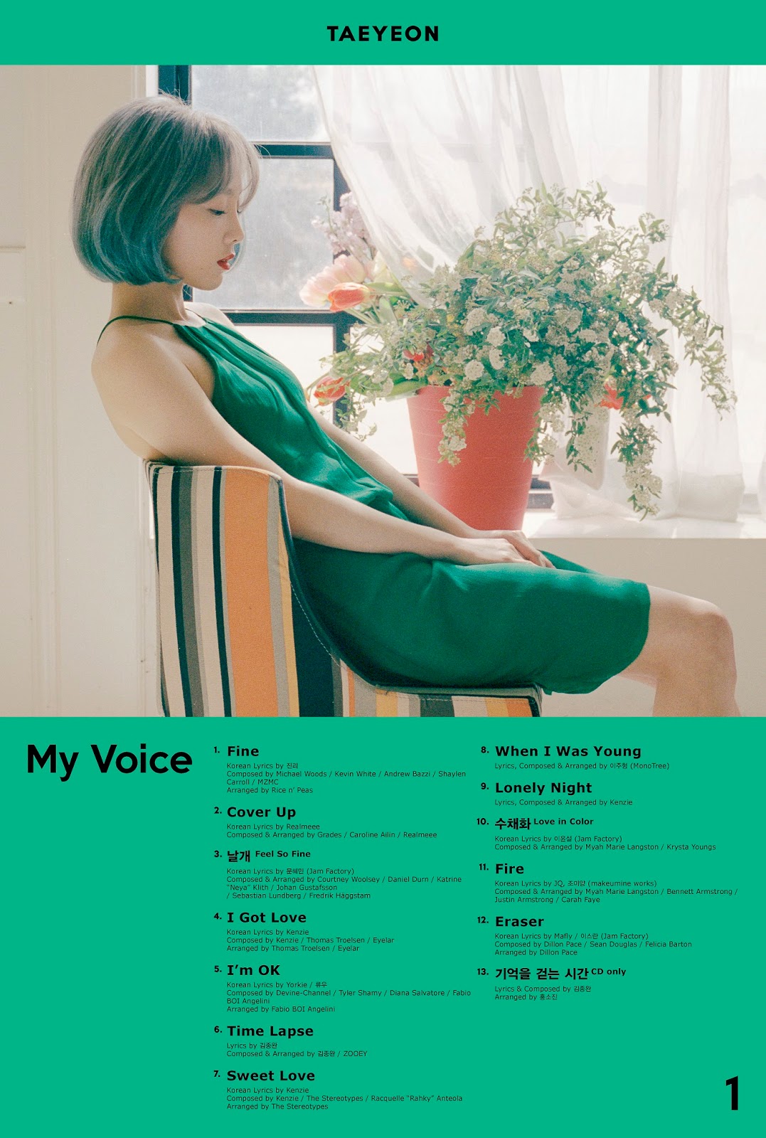 TAEYEON. The 1st Album [My Voice] Teaser - Official PHOTO | GGPM