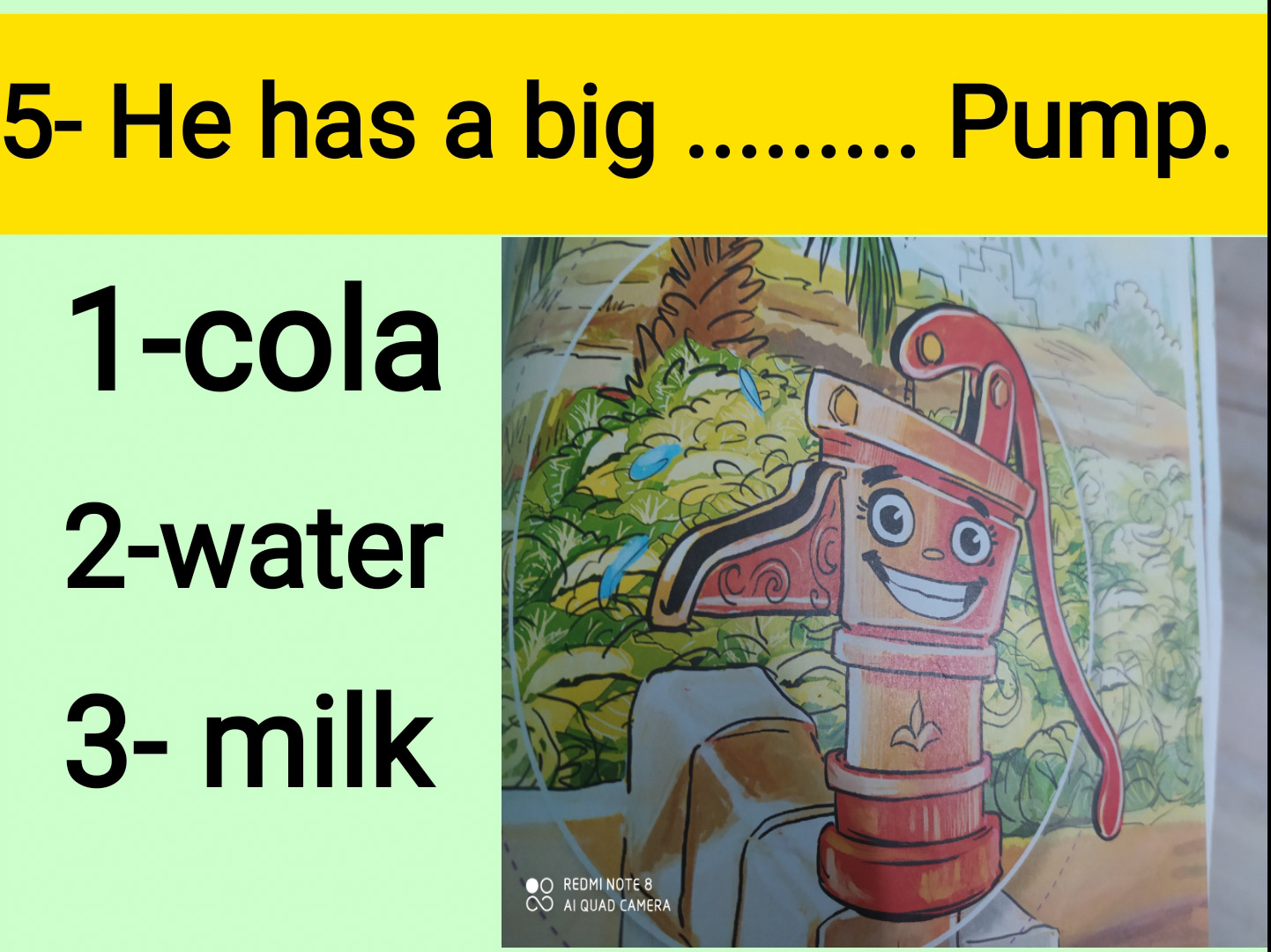 The water pump story قصة مضخة المياة للصف الثانى الابتدائى