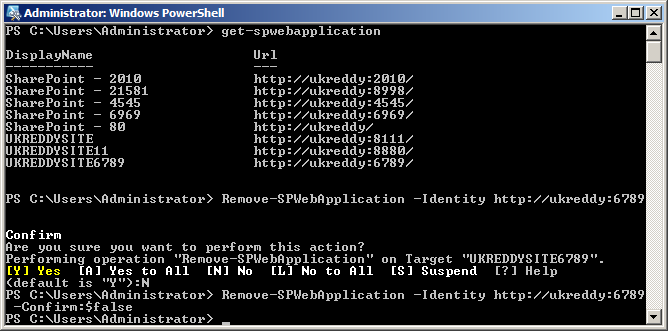 Ukreddy SharePoint How To Remove Web Application Using PowerShell 2010 Ukreddy SharePoint How To Remove Web Application Using PowerShell 2010