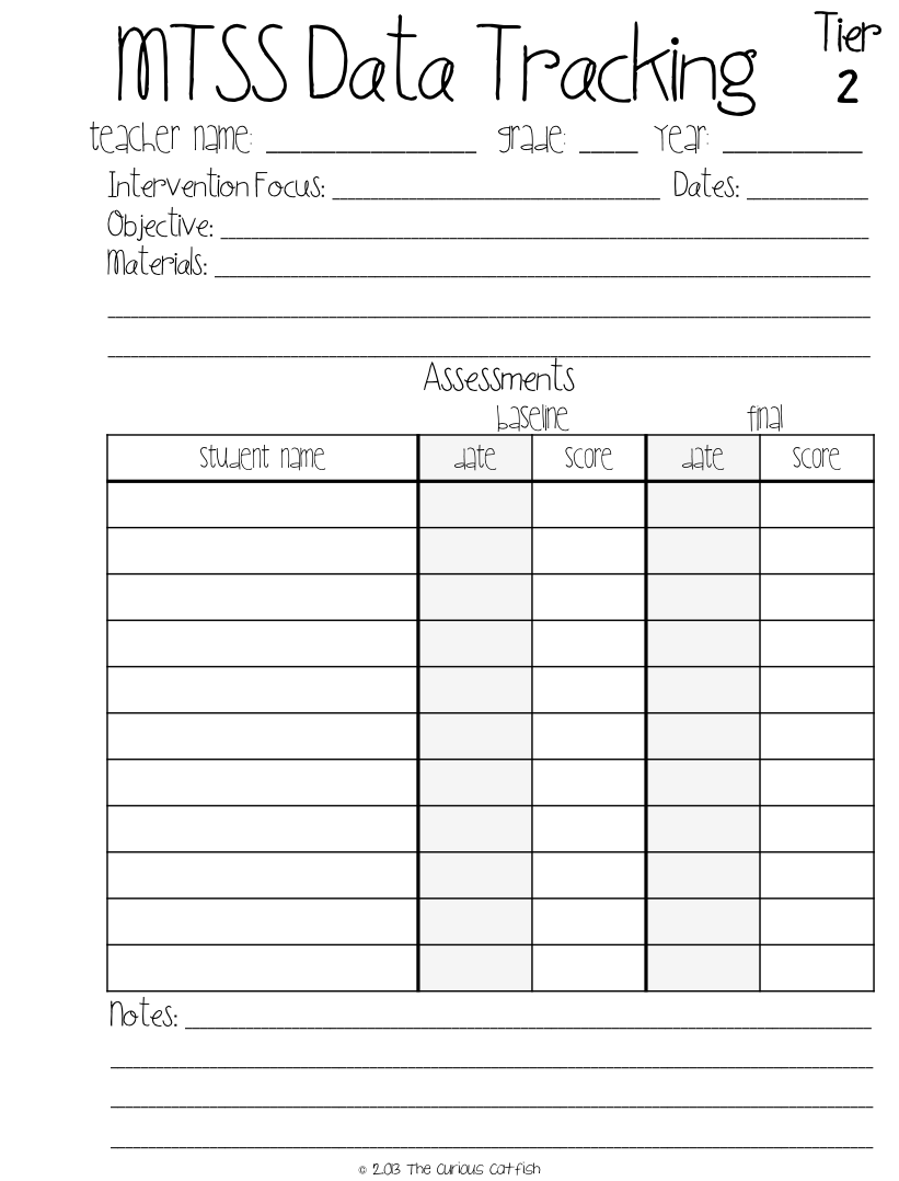 MTSS Monday: Documentation - The Curious Catfish