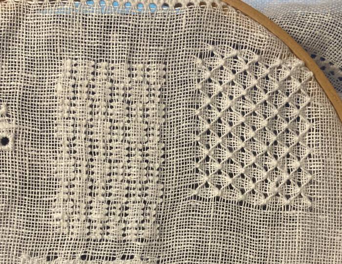 Claudia Crowley's Blog: Pulled thread work, drawn fabric work, pulled ...