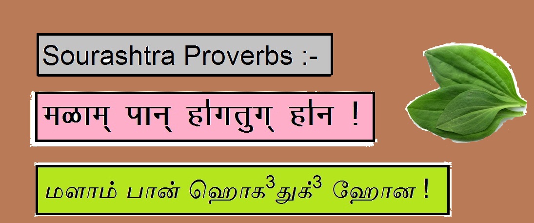 Sourashtra Lipi Script Alphabets