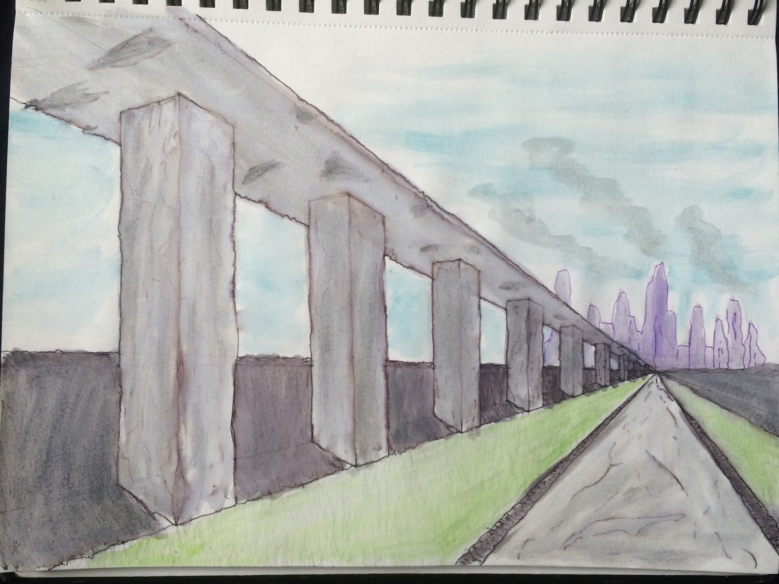 The Wolves Den: 1 point perspective