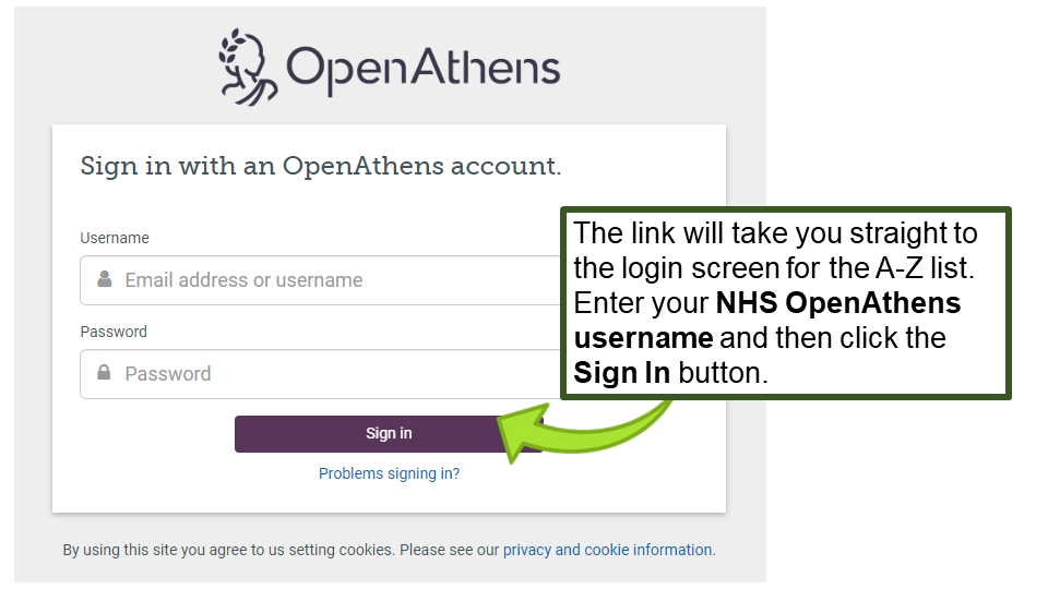 Finding NHS eJournals and accessing full-text – step-by-step