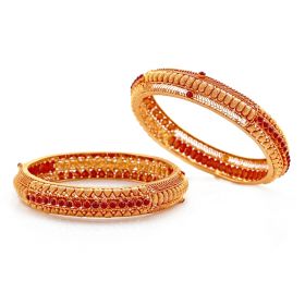 Golden ruby bangles