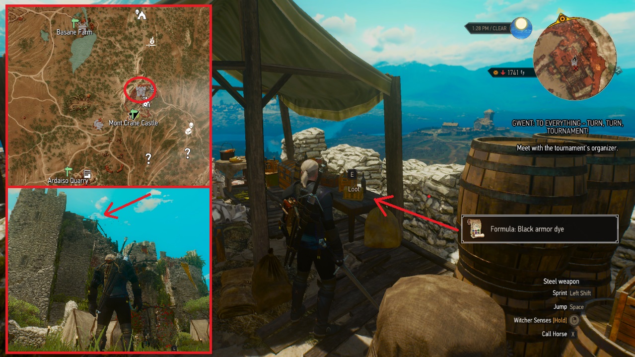THE WITCHER 3 : ARMOR DYE FORMULA, LOKASI & CARA MENDAPATKANNYA ...