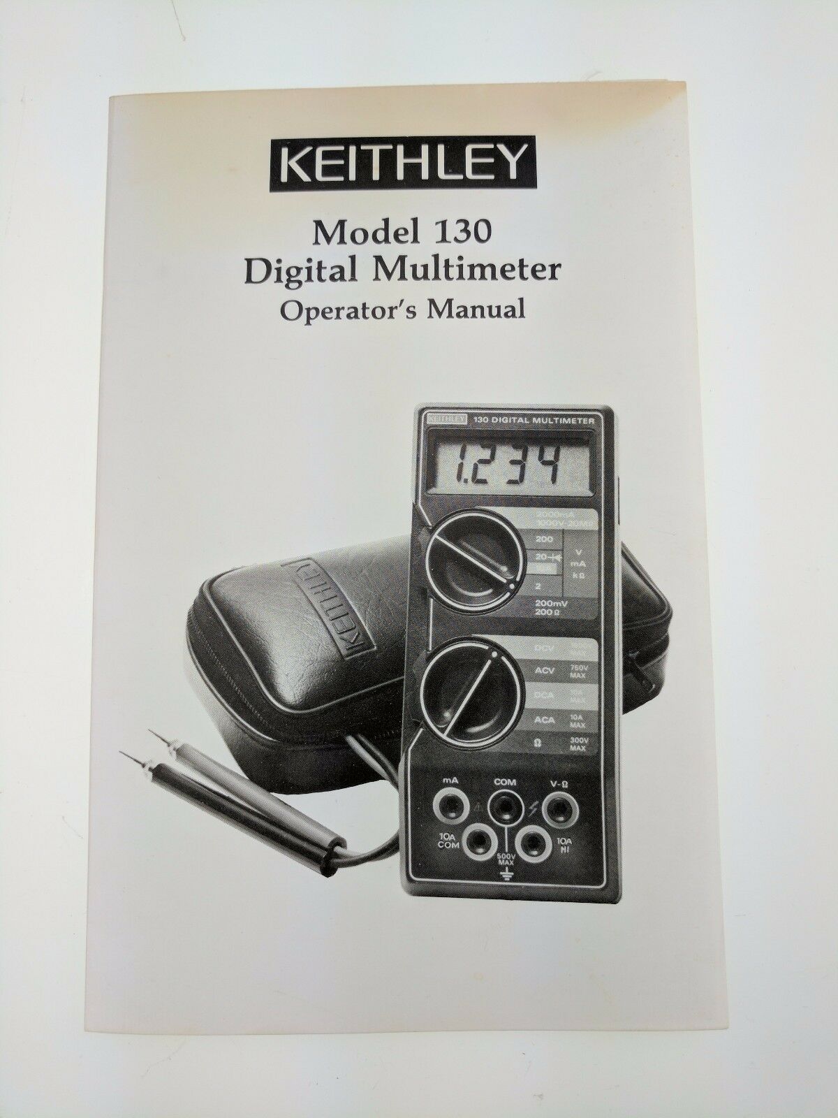 Flipping for Fun: Keithley Model 130 Digital Multimeter Operator's Manual