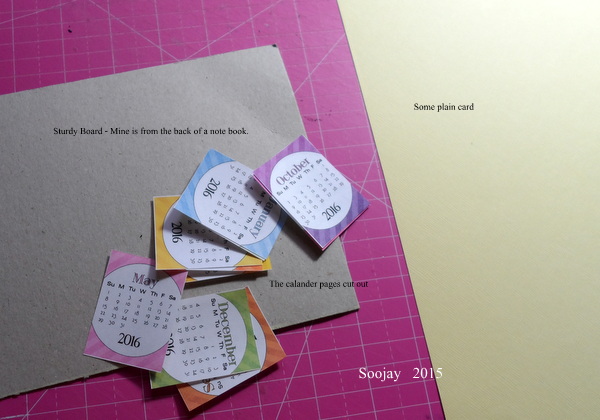 Mini Calender Making