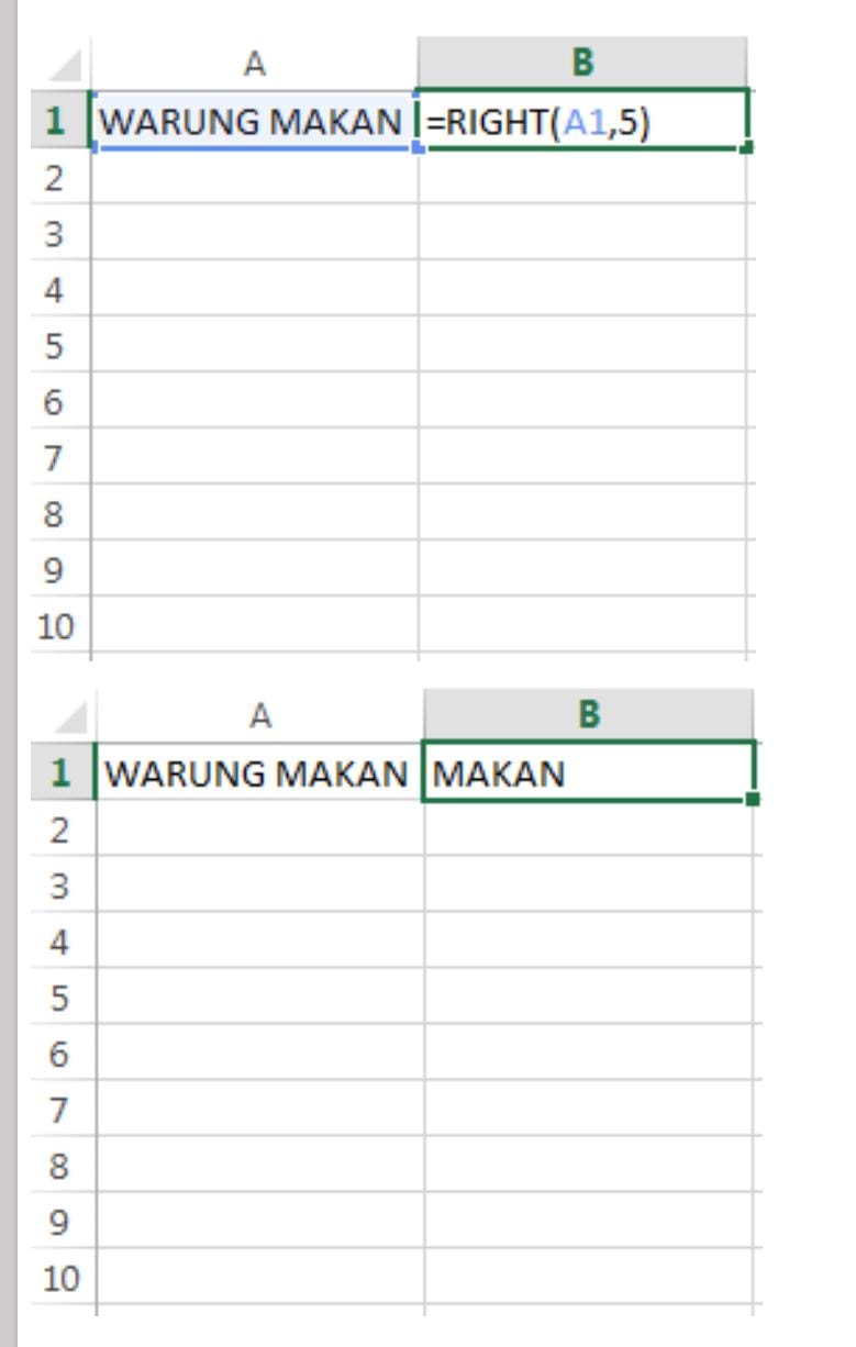 RUMUS EXCEL Fungsi LEFT, MID, RIGHT - OPERATOR MADRASAH