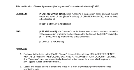 Side Letter Lease Template ~ Resume Letter