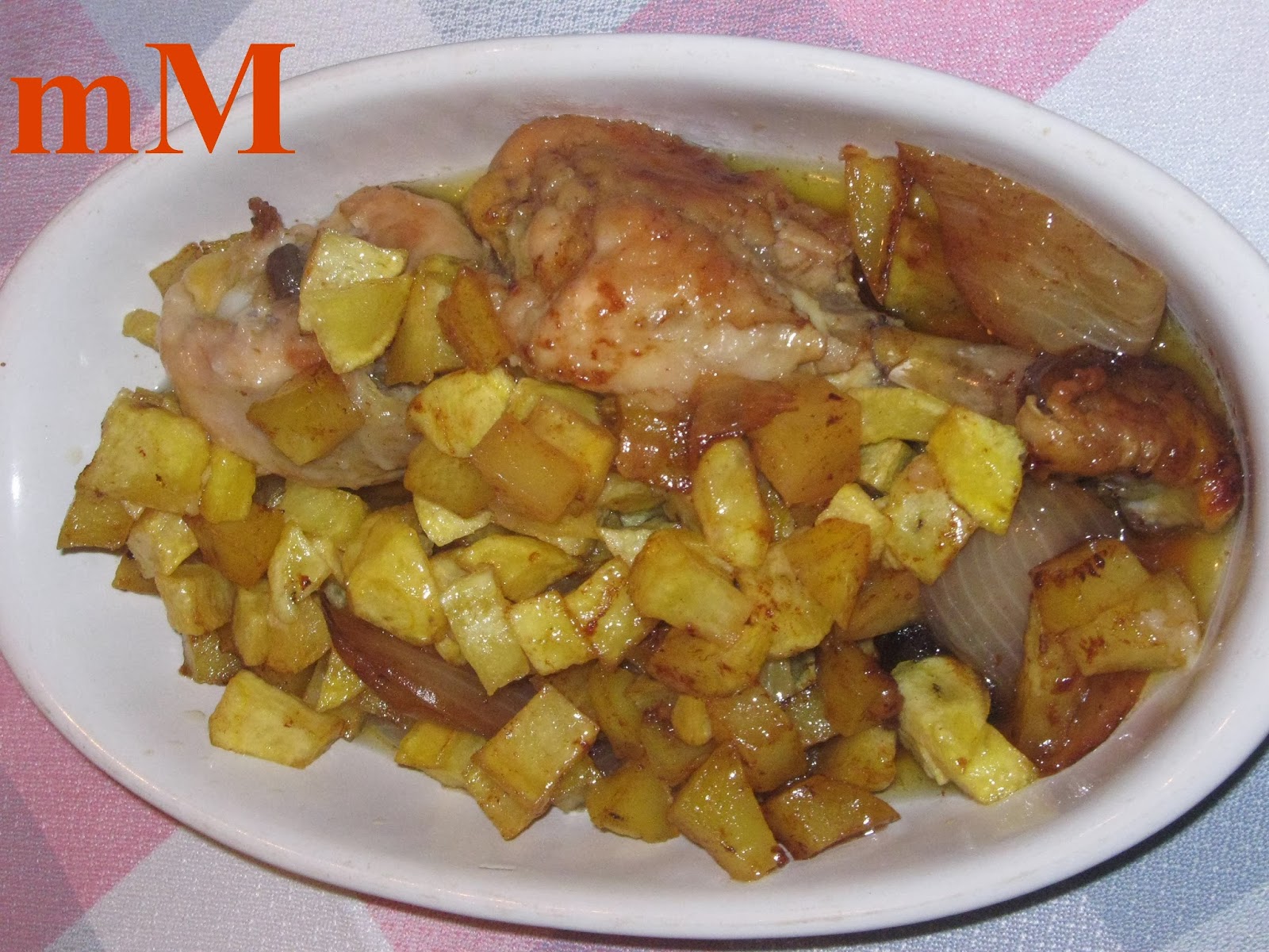 Menús de Marta: Menú de martes. Pollo asado