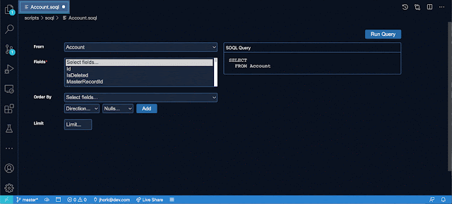 SOQL Query Builder in VS Code Salesforce SOQL Query Builder in VS Code Salesforce
