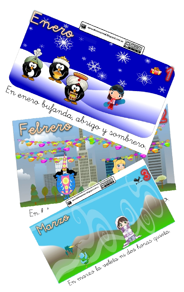 Carteles de meses del año