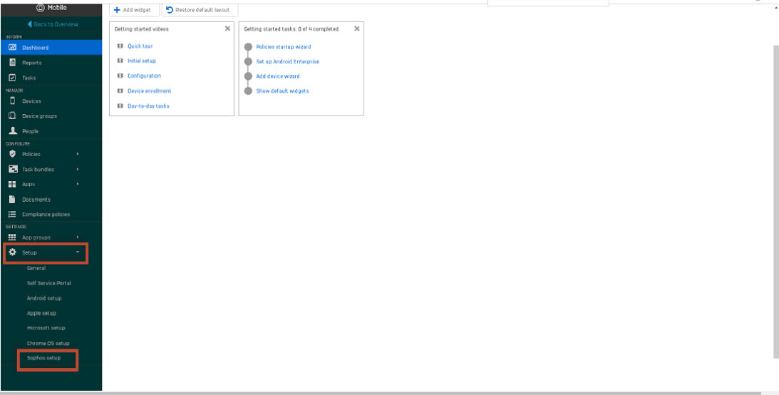 Integrate Third Party Mobile Threat Defense (Sophos) with Microsoft Intune.