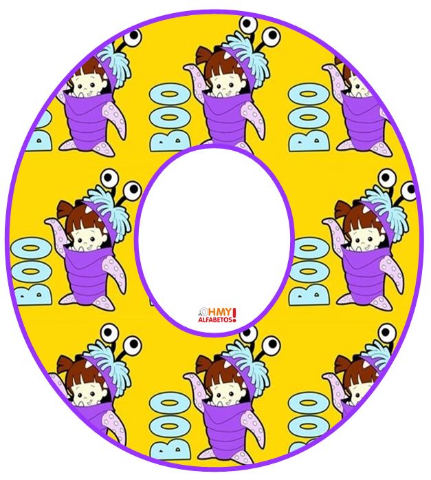 Alfabeto de Boo de Monsters Inc. con Disfraz. - Oh my Alfabetos!