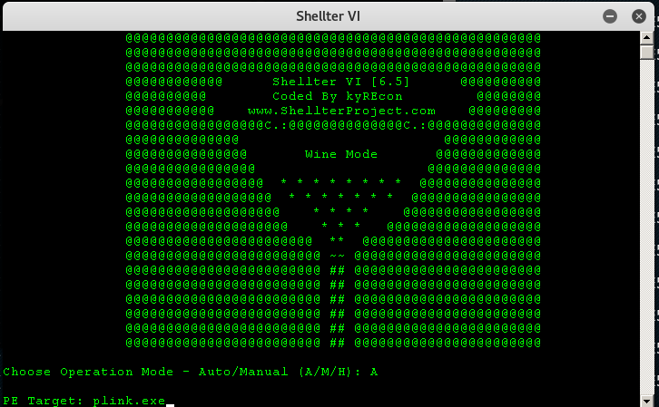 Inyección de shellcodes en ejecutables con Shellter VI