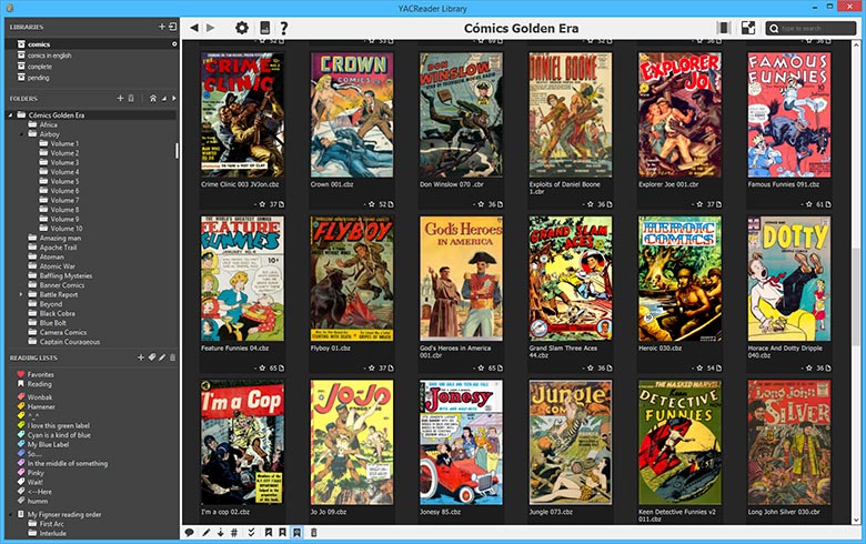YACReader - Lector de comics para varias plataformas