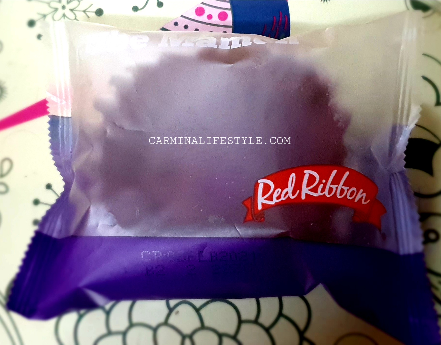Ube Marble Cake Slice and Ube Mamon from Red Ribbon Philippines