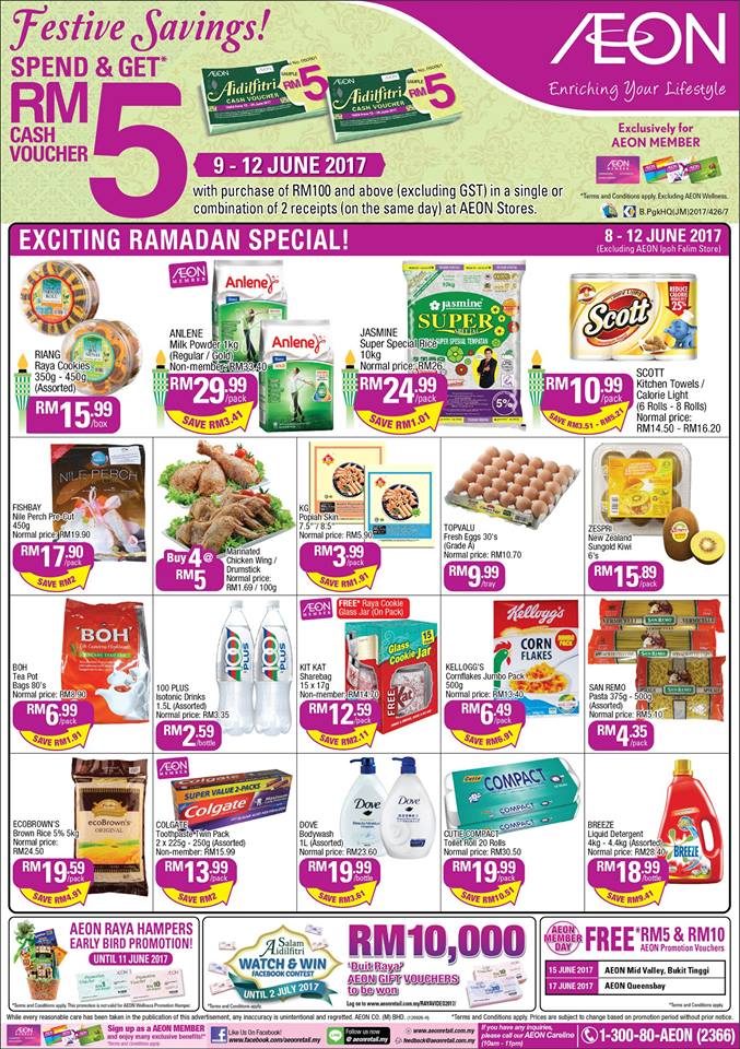 AEON、AEON BiG 和 Giant 周末周日促销活动