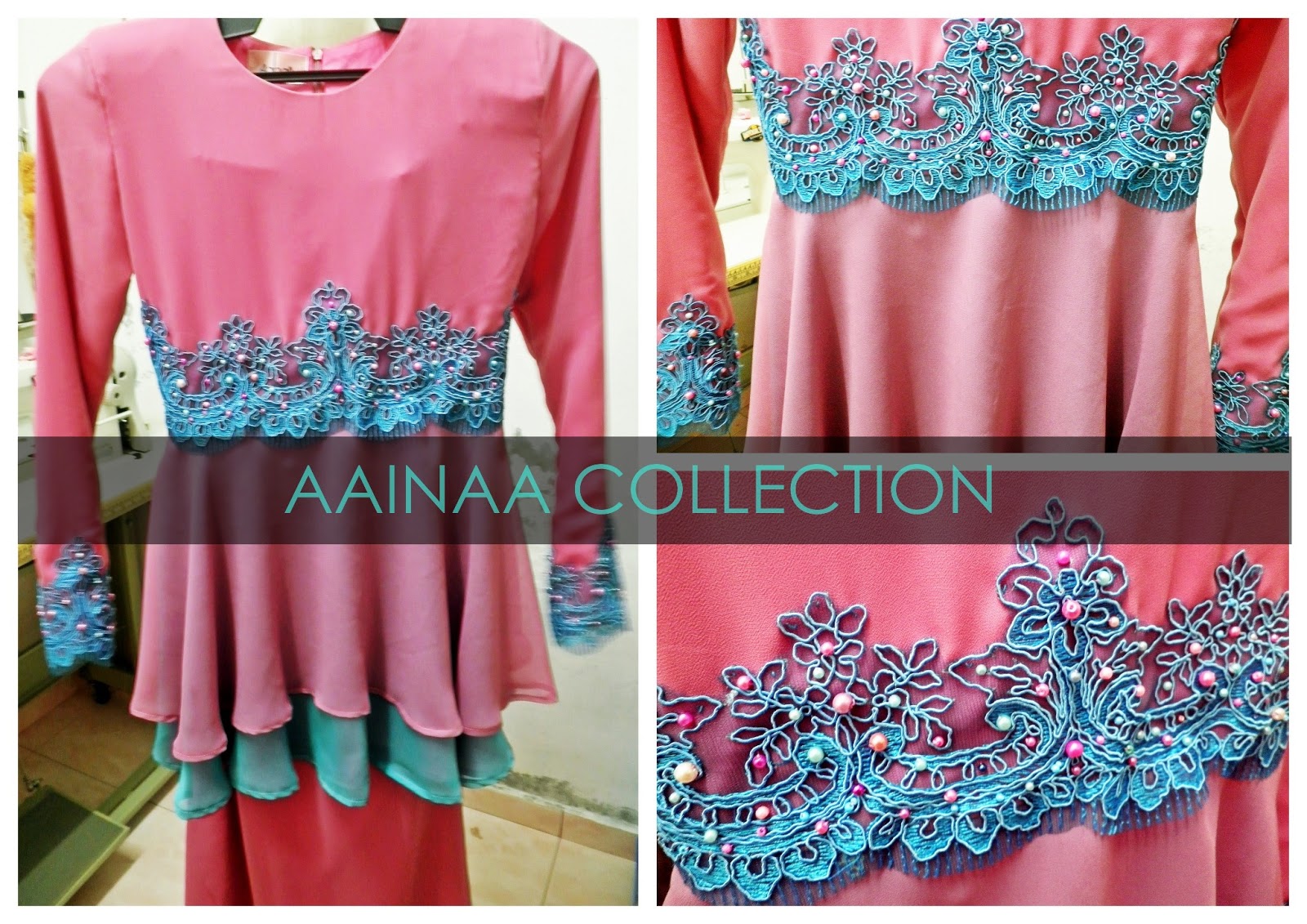 Aainaa Collection: TEMA BIRU + PINK