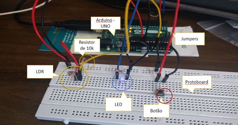 Projeto Arduino com leitor LDR e Elipse SCADA ~ Rumo ao Campus
