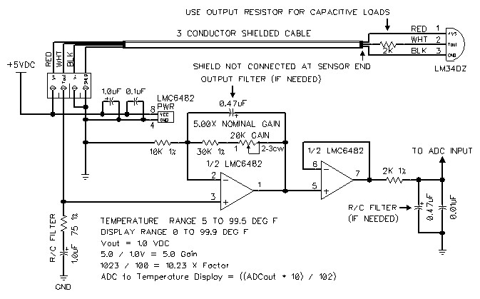 SAROS ELECTRONICS: LM34 PRECISION TEMPERATURE SENSOR