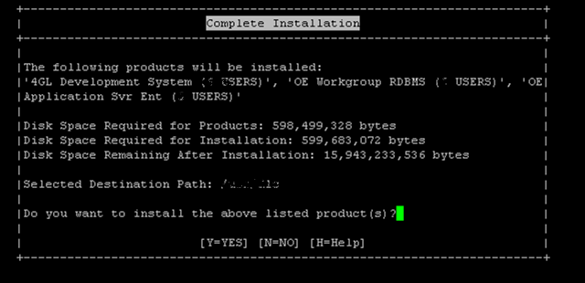 OpenEdge Installation Unix/Linux