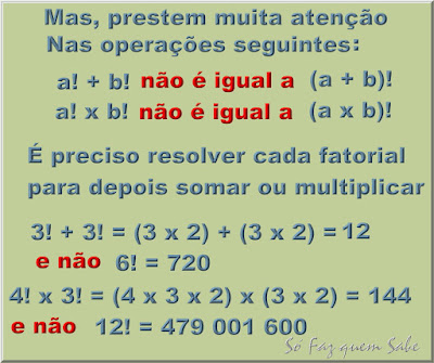 A Notação Fatorial - n! – O que é, e como calcular um fatorial - Só Faz ...