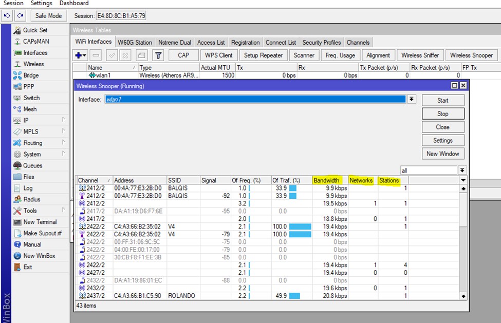 Pengertian dan Fungsi Wireless tools pada Mikrotik