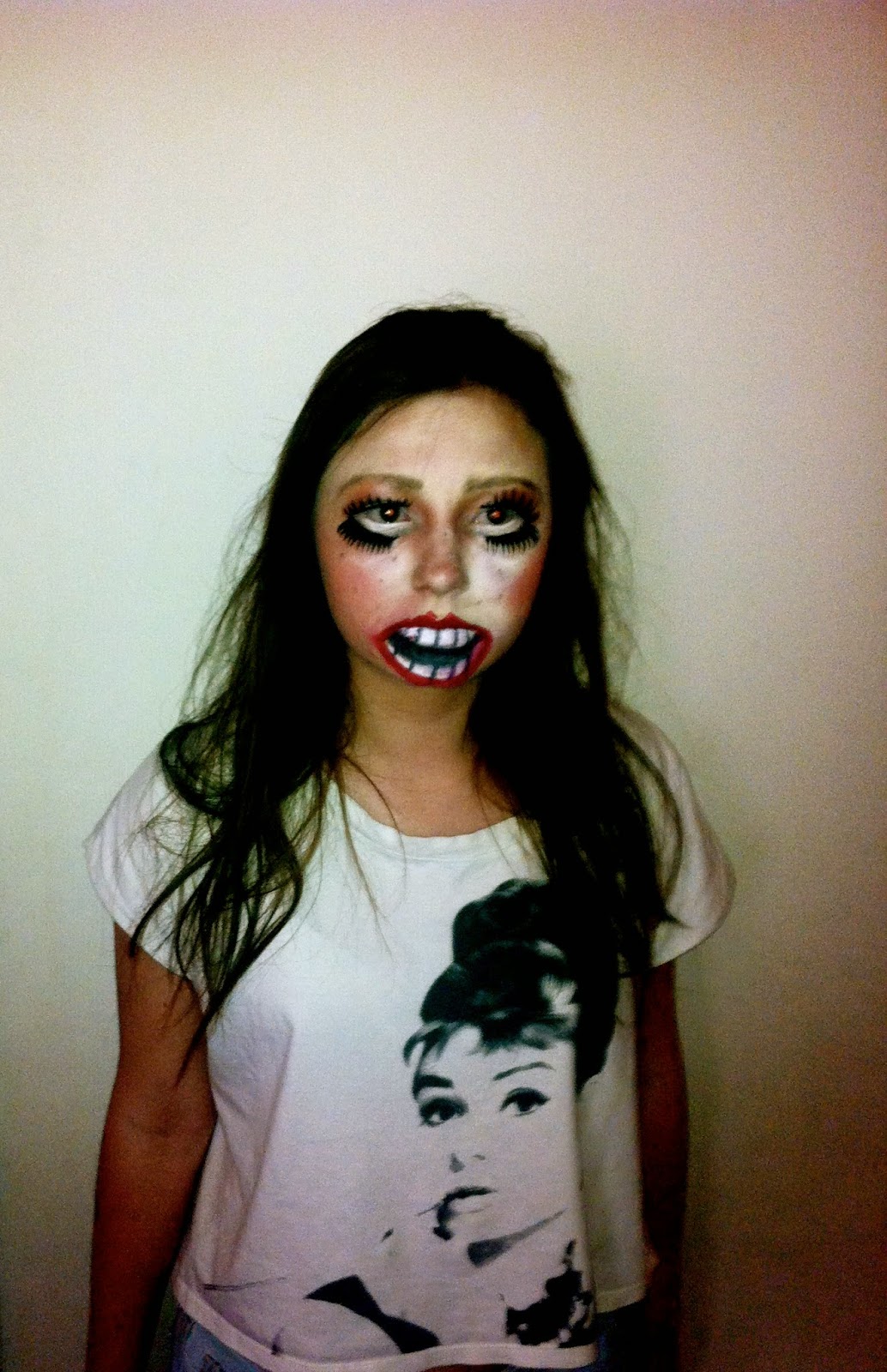 Beauty Is A Creation of Art: Theatrical Makeup Look- Creepy, Scary Doll