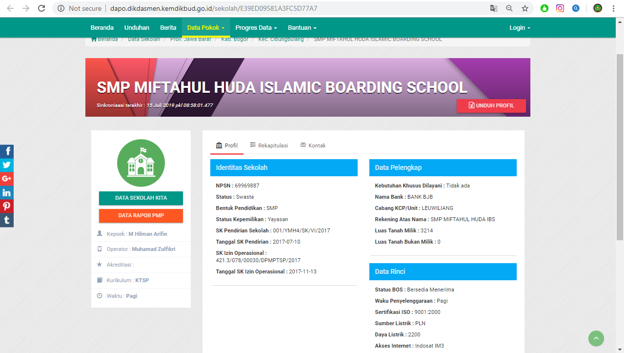 SMP MIFTAHUL HUDA ISLAMIC BOARDING SCHOOL