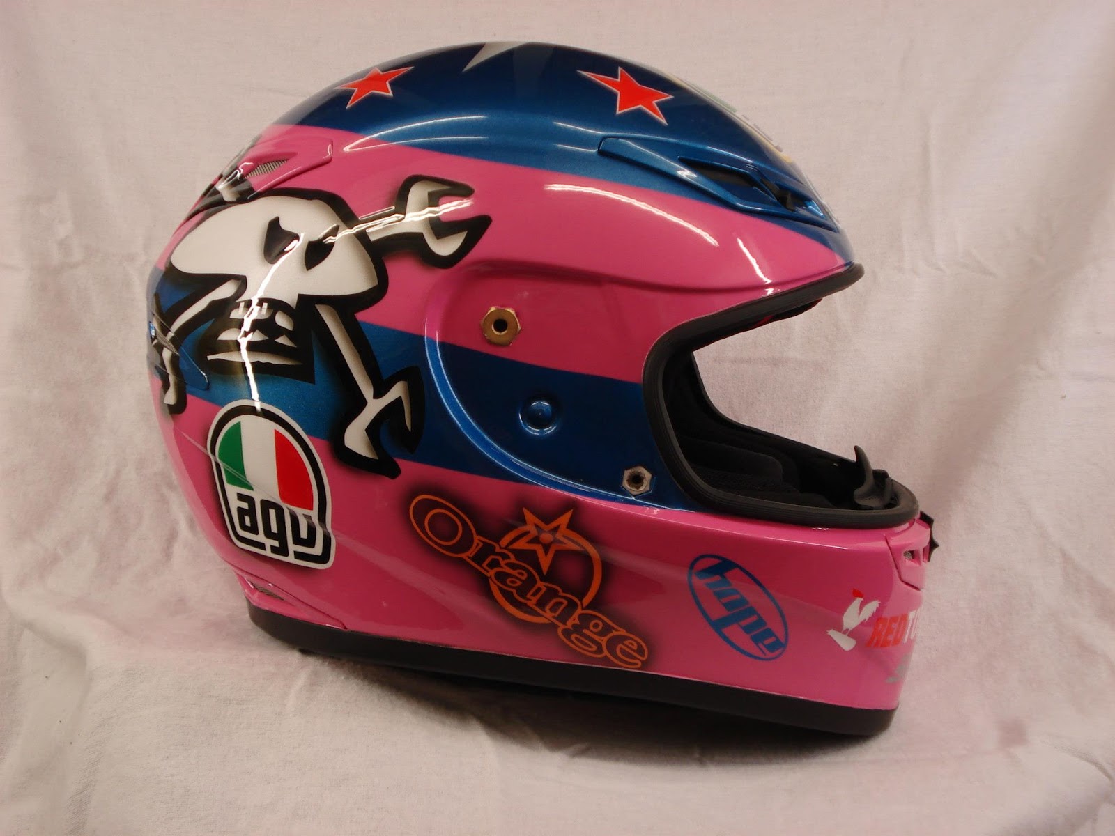 Racing Helmets Garage: Agv GP-Tech G.Martin "pink" 2012 by 3six2seven