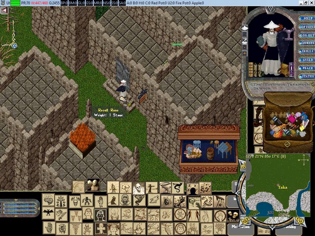 Taka Legendary Adventure In Ultima Online: Ladder on Castle & Keep Method