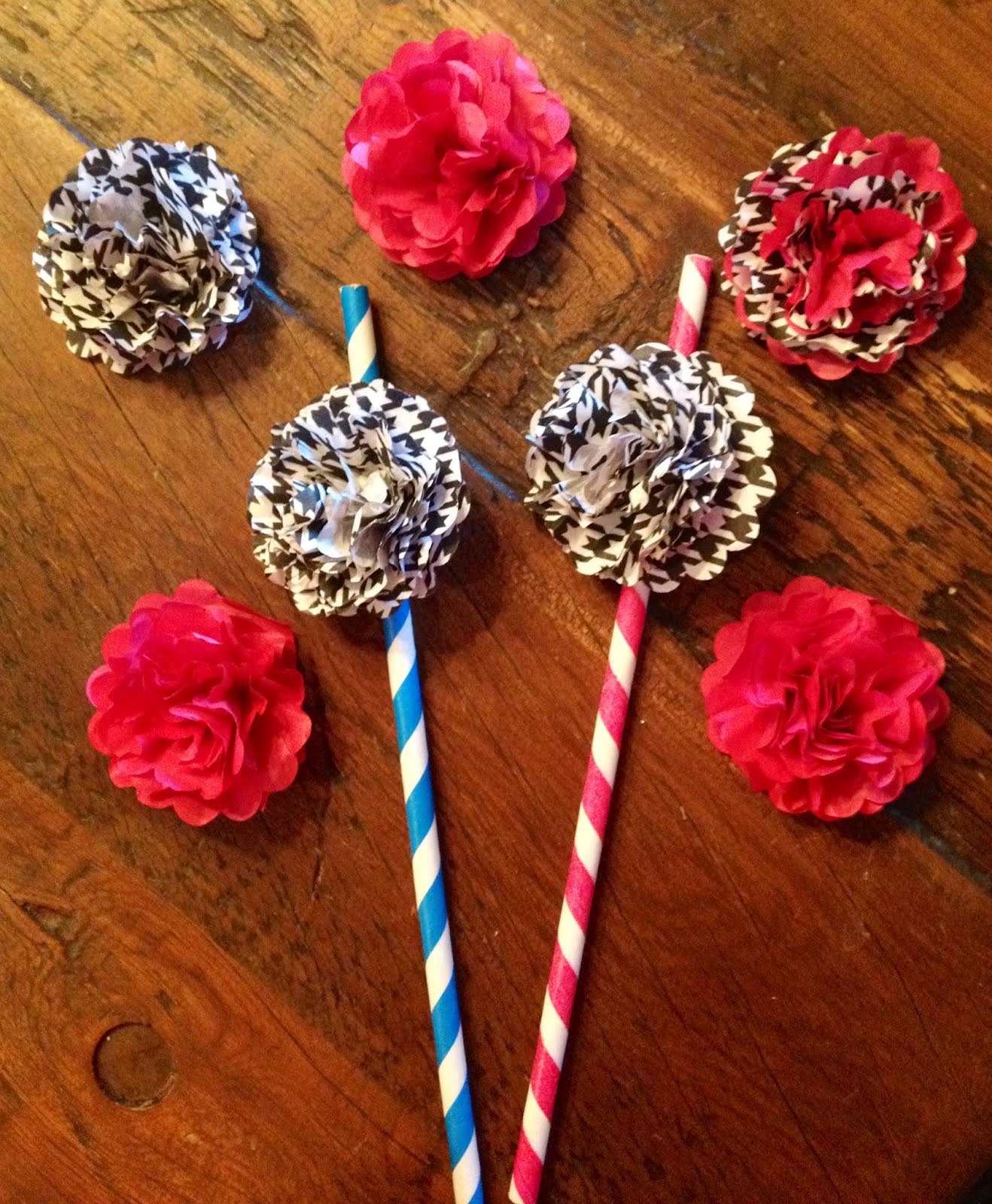 Susan Crabtree: Tissue Paper Straw Flowers