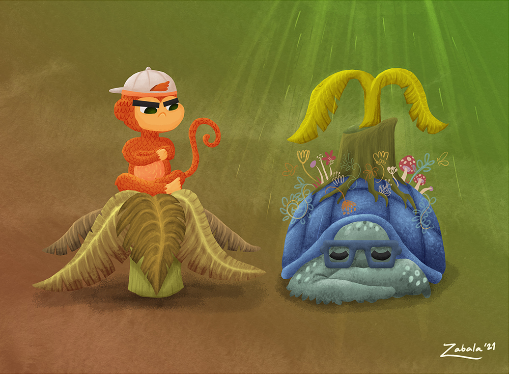 "Si Pagong at Si Matsing" Illustration - csz97 Blog Folio