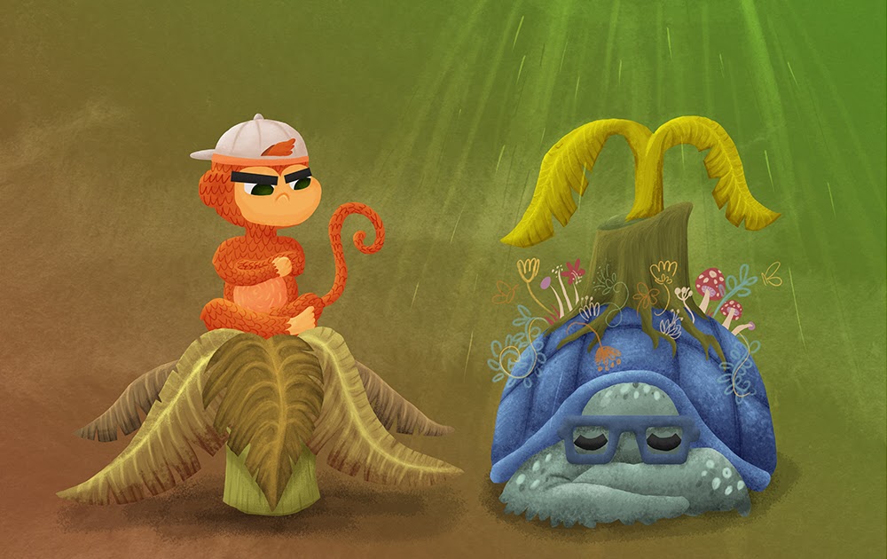 "Si Pagong at Si Matsing" Illustration - csz97 Blog Folio