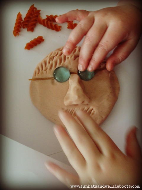 Sun Hats & Wellie Boots: Play Dough Portraits
