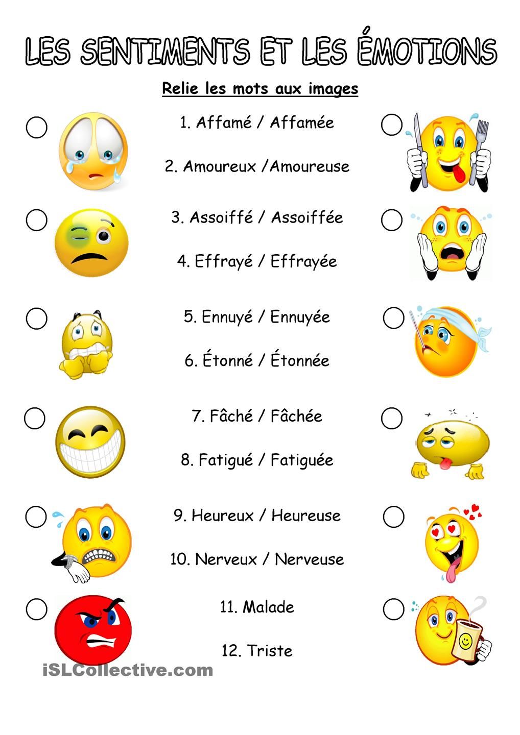 Je me sens....Je suis.....(les émotions)