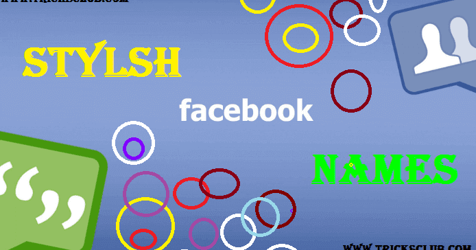 Helping ZONE by KiNg: Latest Stylish Facebook Profile Names List (By KING)