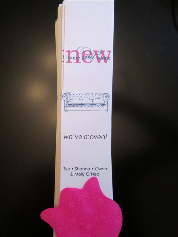 Swoon Style and Home: Paint Chip Moving Cards!